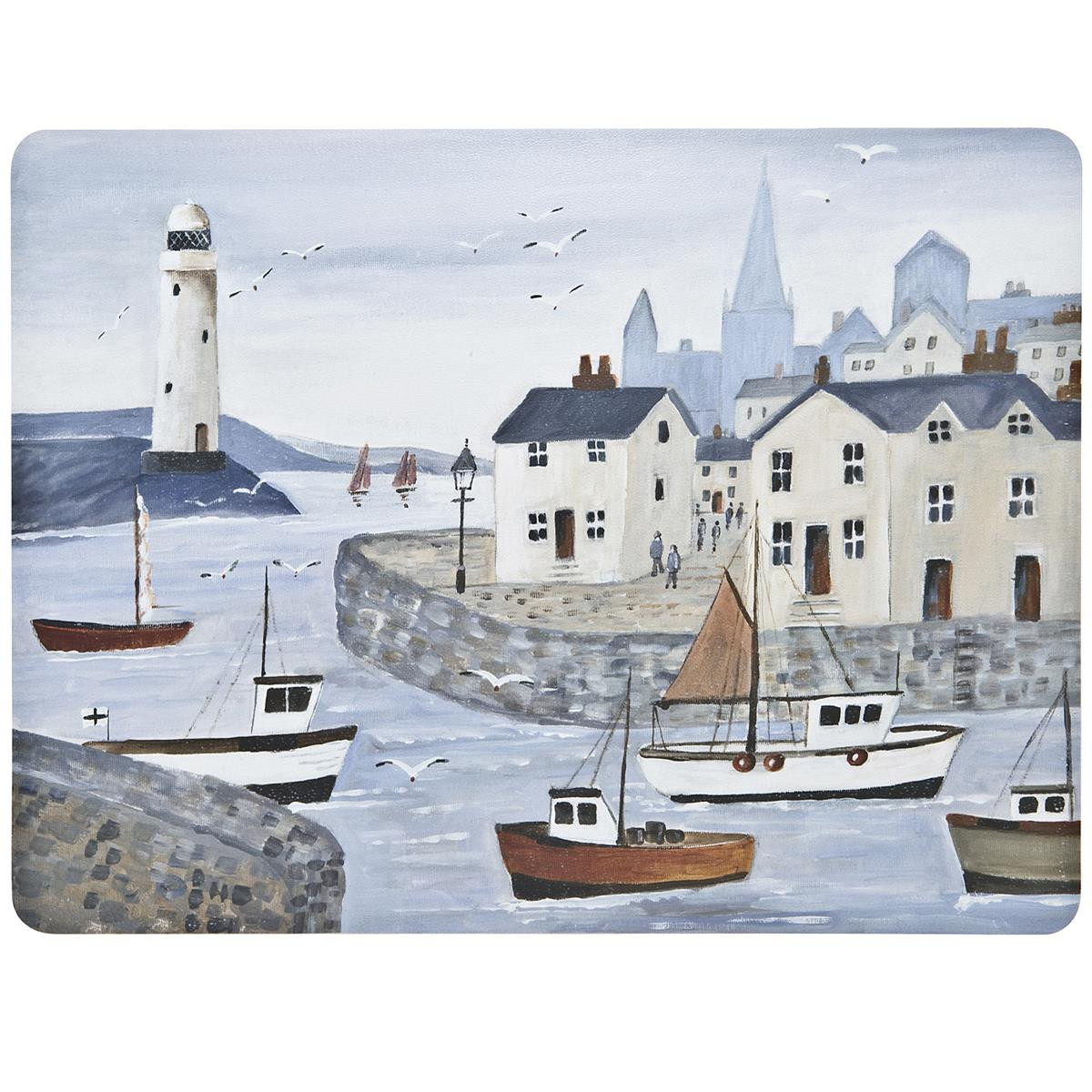 Denby Coastal Lighthouse Set Of 6 Placemats Reviews | Philip Morris ...